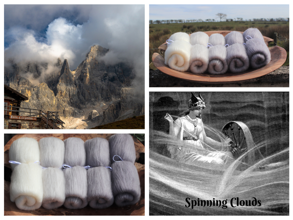 Spinning Clouds Gradients Batts | FellviewFibres